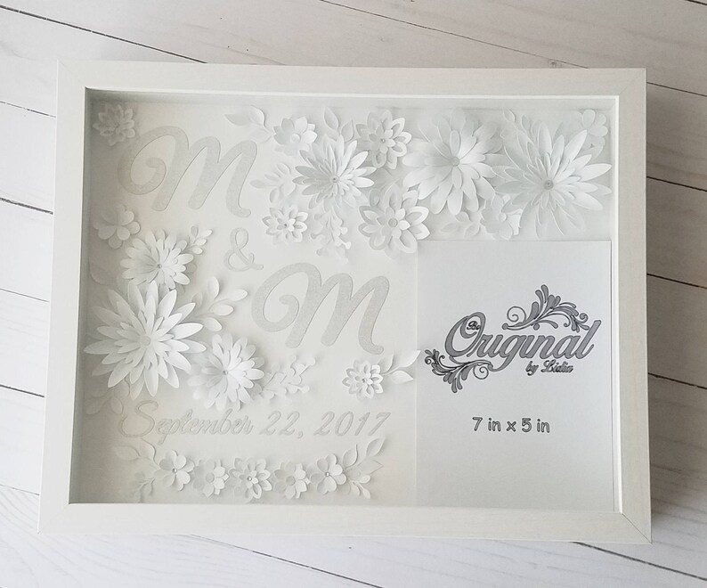 Wedding Shadow box Personalized Frame Photo Frame | Etsy