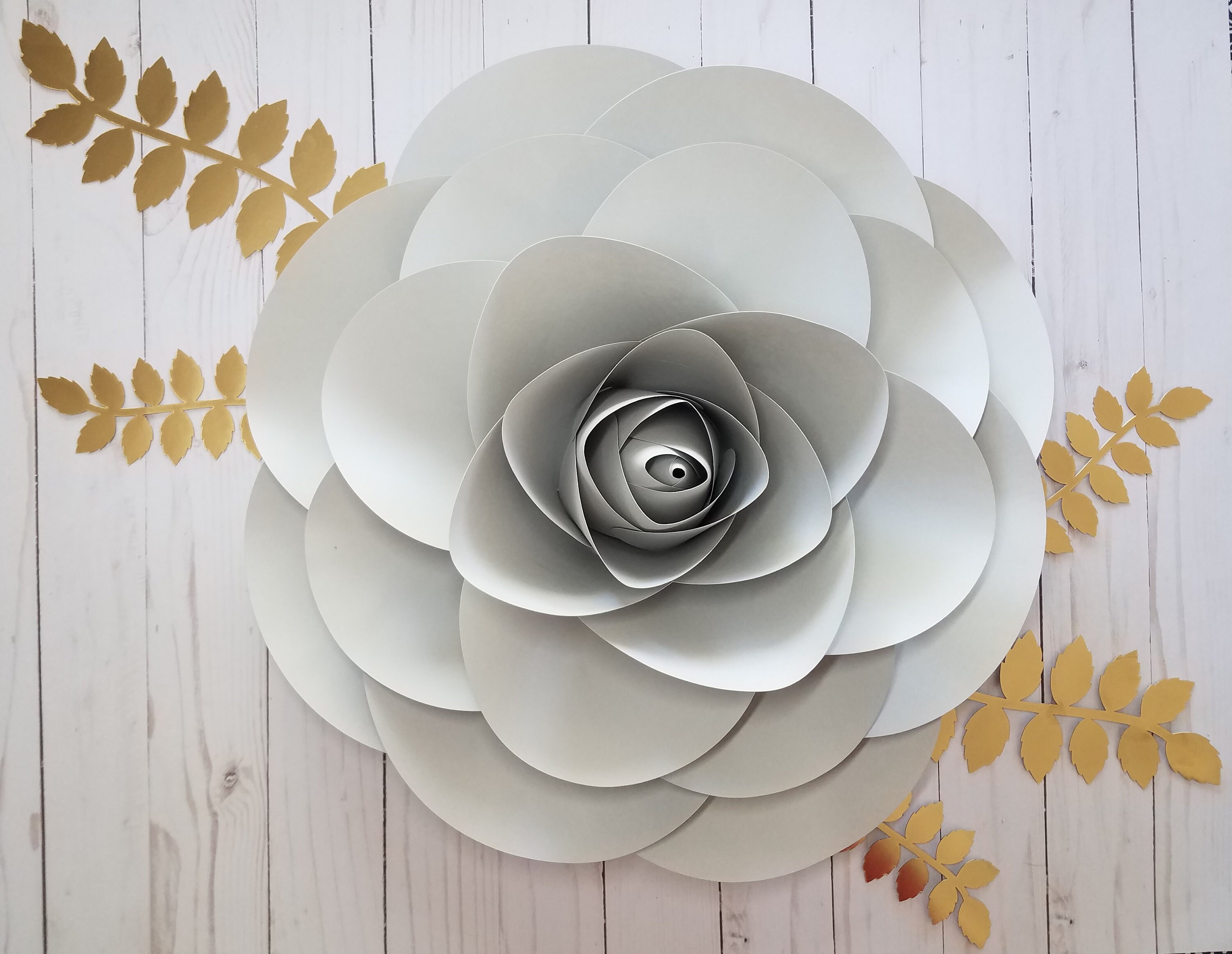 PDF and SVG Paper Flower Template || DIY Paper Rose 3 Sizes || Camellia ...