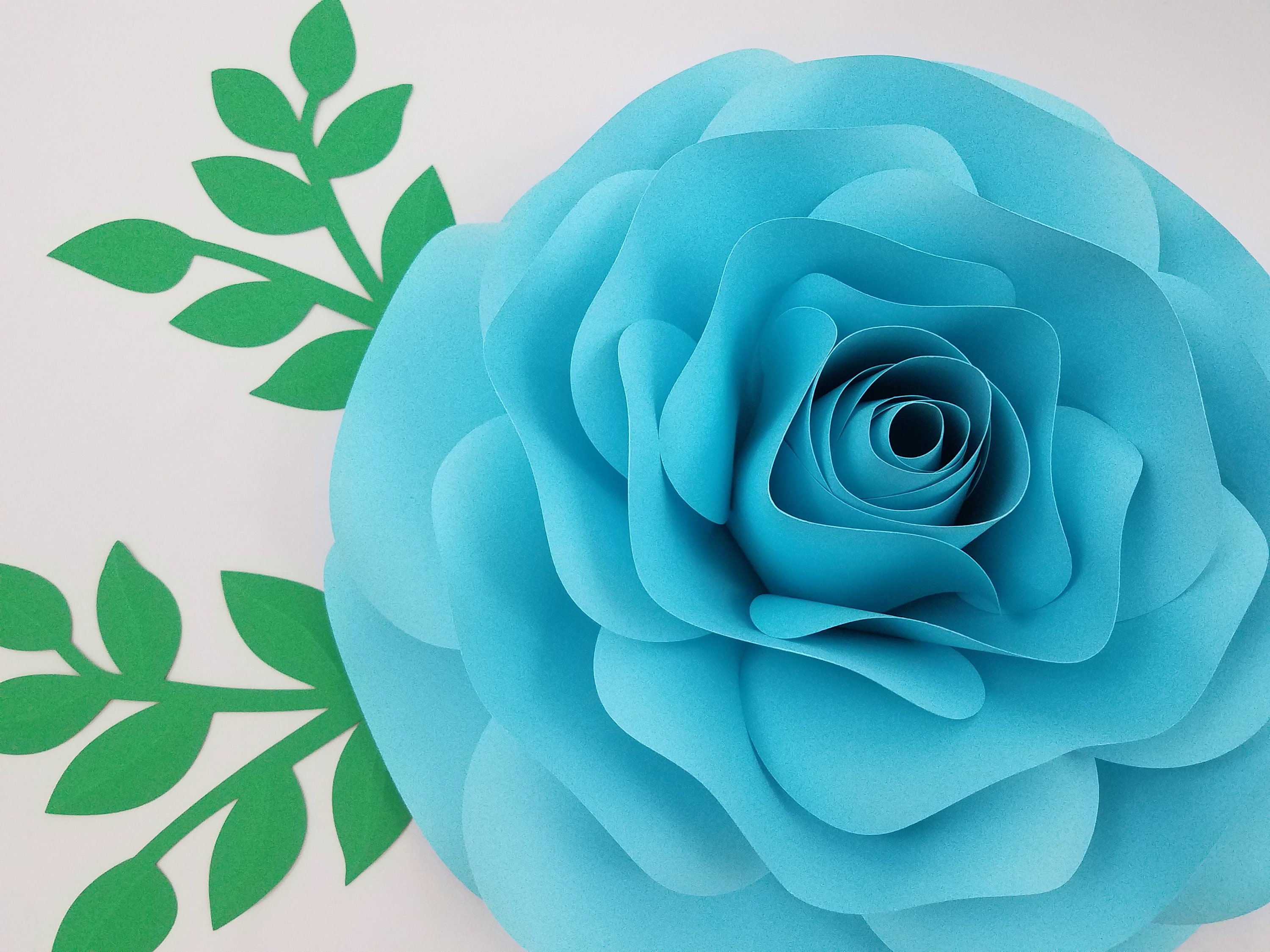 PDF and SVG Paper Flower Template DIY Paper Rose | Etsy