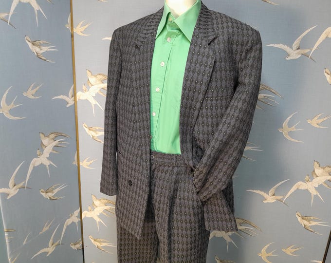 Mans 1980s Fashion Suit, Dillinger Oversize Boxy Jacket/ Peg Pants ...
