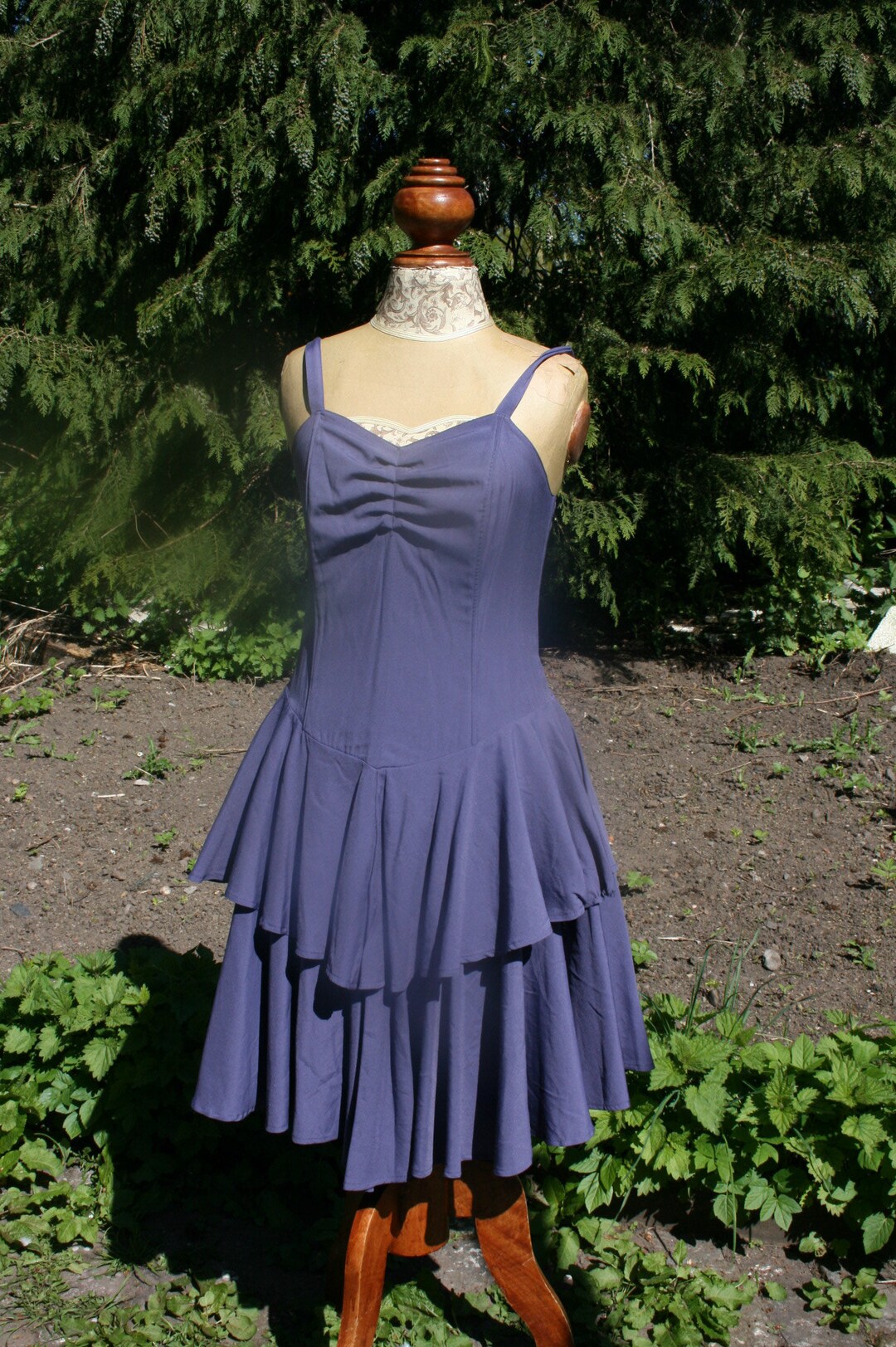 Purple 1980s Ra Ra Dress Shoe String Straps Size 40/ UK 10 - Etsy