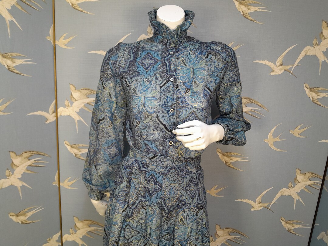 Vintage 1970s Mandy Pothecary Designer Liberty Print Skirt & Blouse ...