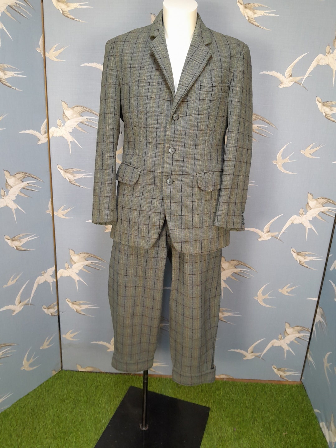 Vintage Wool Tweed Gamekeepers Suit, P&J Haggart Checked Hunting Jacket ...