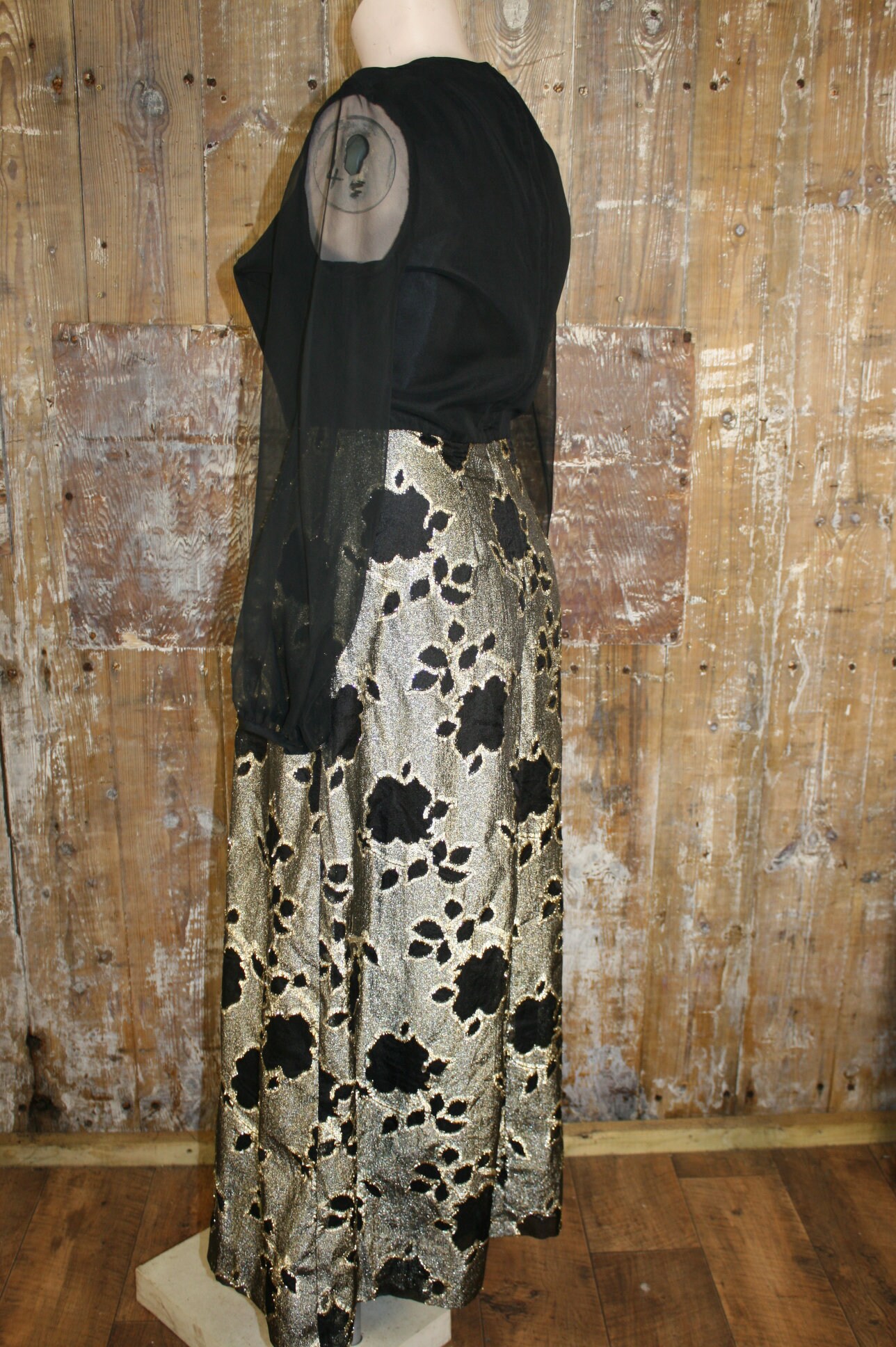 Plus Size Vintage 60s/ 70s Cocktail Dress Clive Byrne Black/ | Etsy