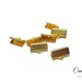 10mm Ribbon Ends, Gold Tone Ribbon End Cap Crimp Beads, Cord End, Iron ...
