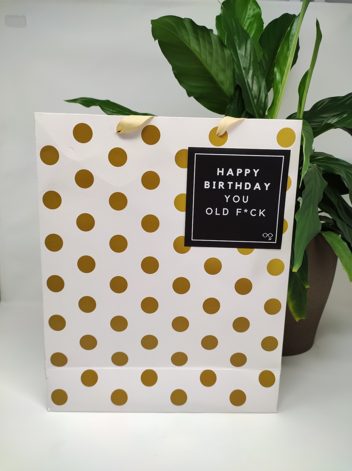 Happy Birthday Funny Sticker, Funny Sarcastic Label, Gift for Her, Gift ...