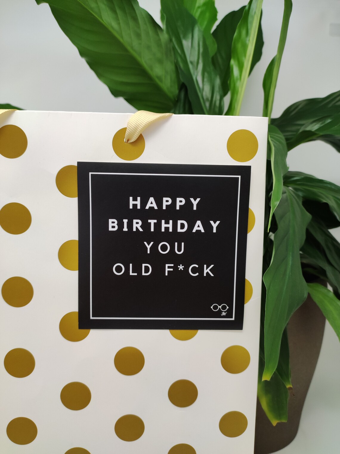 Happy Birthday Funny Sticker, Funny Sarcastic Label, Gift for Her, Gift ...