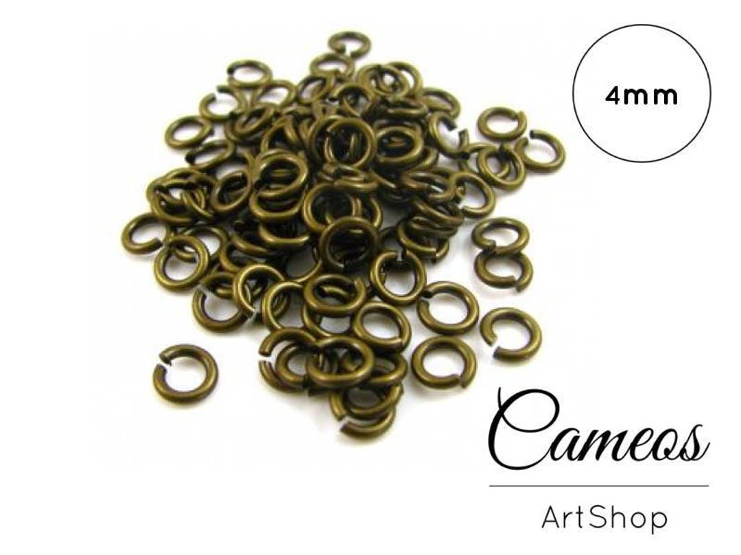 Jump Rings 4mm, Split Jump Rings, Silver Plated or Antique Bronze, Bulk ...