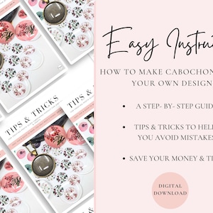 Digital PDF Instruction Step by Step How to Make Cabochons, an Instant ...
