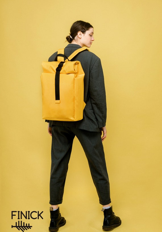 Finick Rolltop Backpack minimalist backpack vegan backpack | Etsy