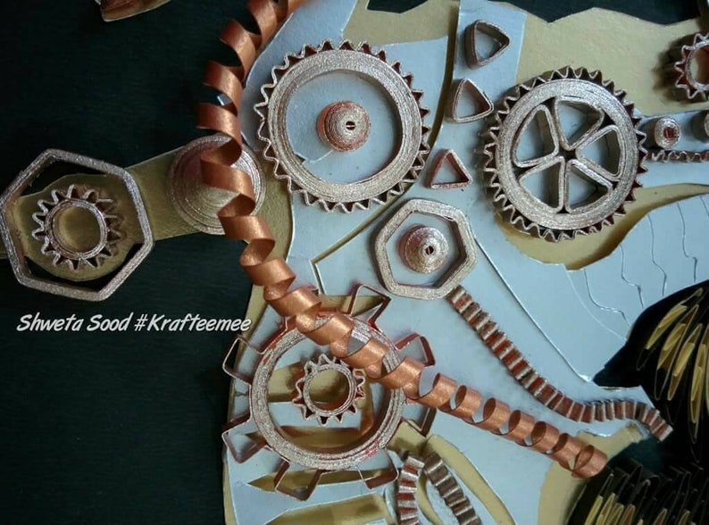 Quilled steam punk Pegasus | Etsy