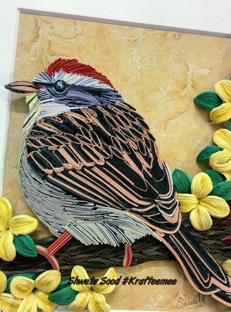 Quilled Sparrow - Etsy