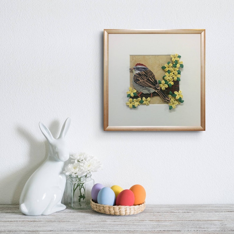 Quilled Sparrow - Etsy