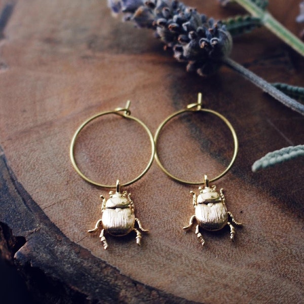 Beetle Earrings - Etsy
