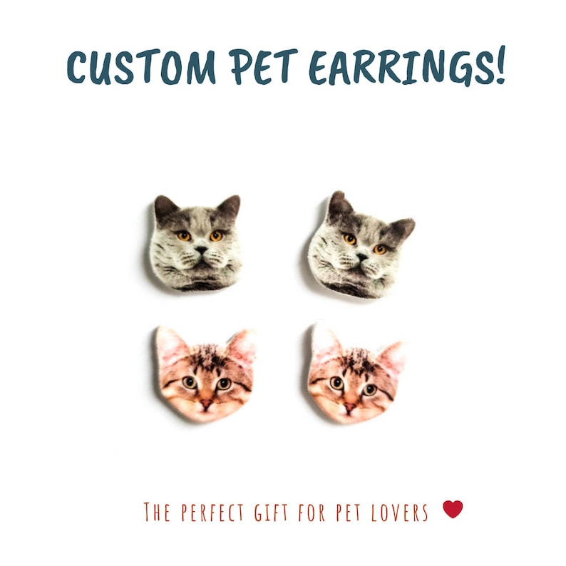 Custom Pet Earrings - Etsy