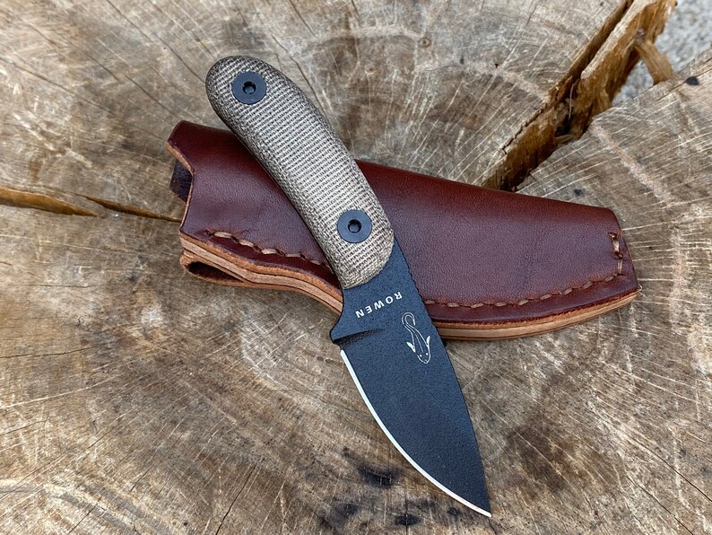 ESEE knives CANDIRU Vertical and Neck Leather Sheath | Etsy