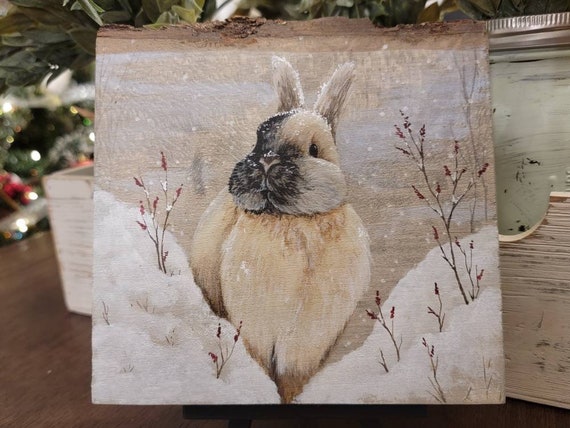 Home & Living LAST ONES Snow Bunny 8.5x11 Signed Print Prints Wall ...