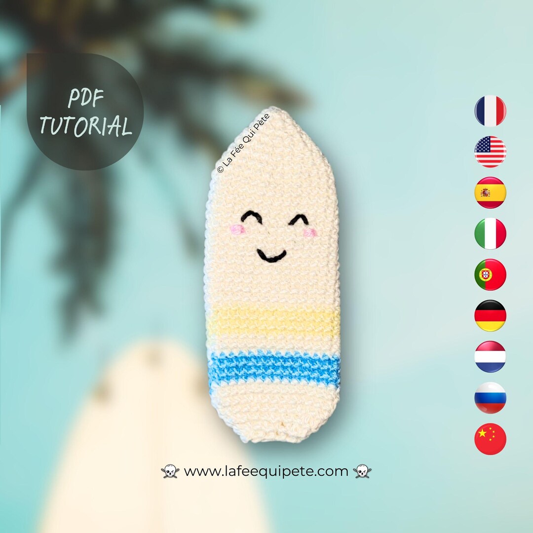 Surfboard / Crochet Tutorial / PDF Files (multilingual) - Etsy