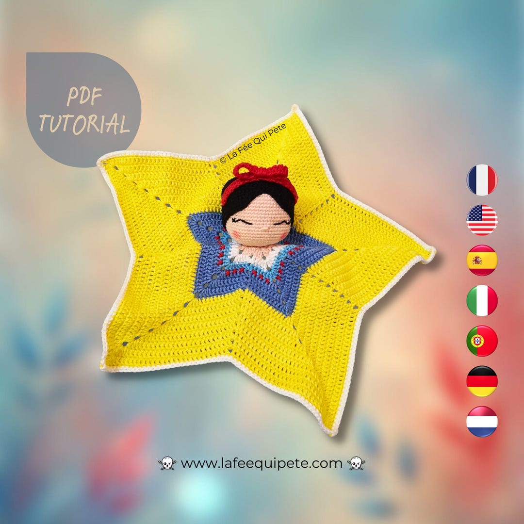 Snow White Comforter / Crochet Tutorial / PDF Files (multilingual) - Etsy