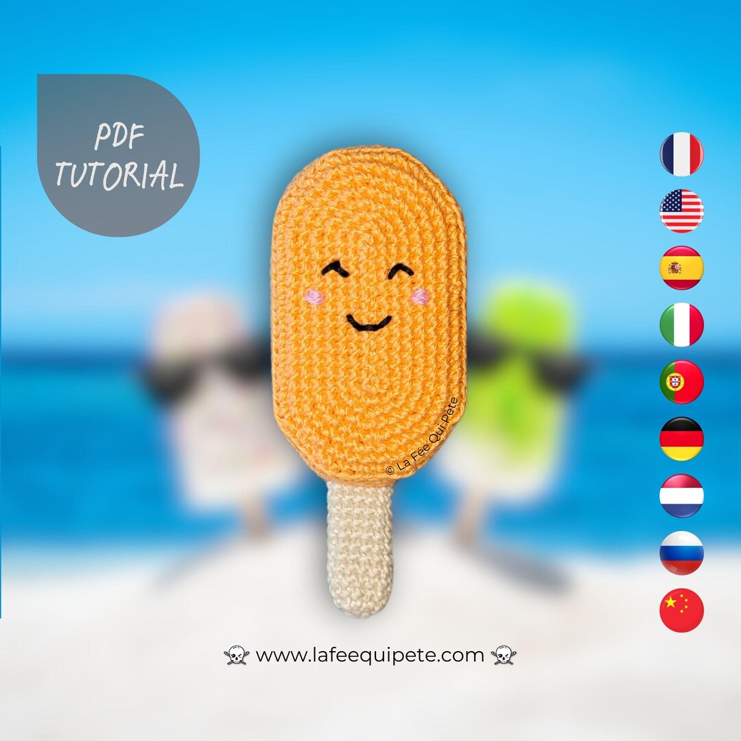 Popsicle Stick / Crochet Tutorial / PDF Files (multilingual) - Etsy ...