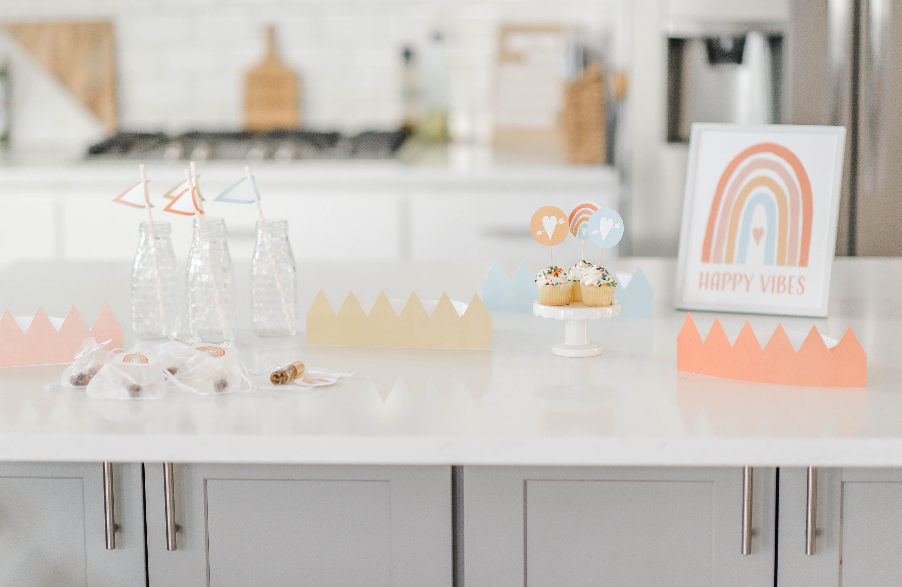 Printable Boho Rainbow Party Suite - Etsy