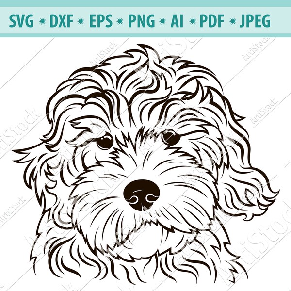Goldendoodle Svg - Etsy
