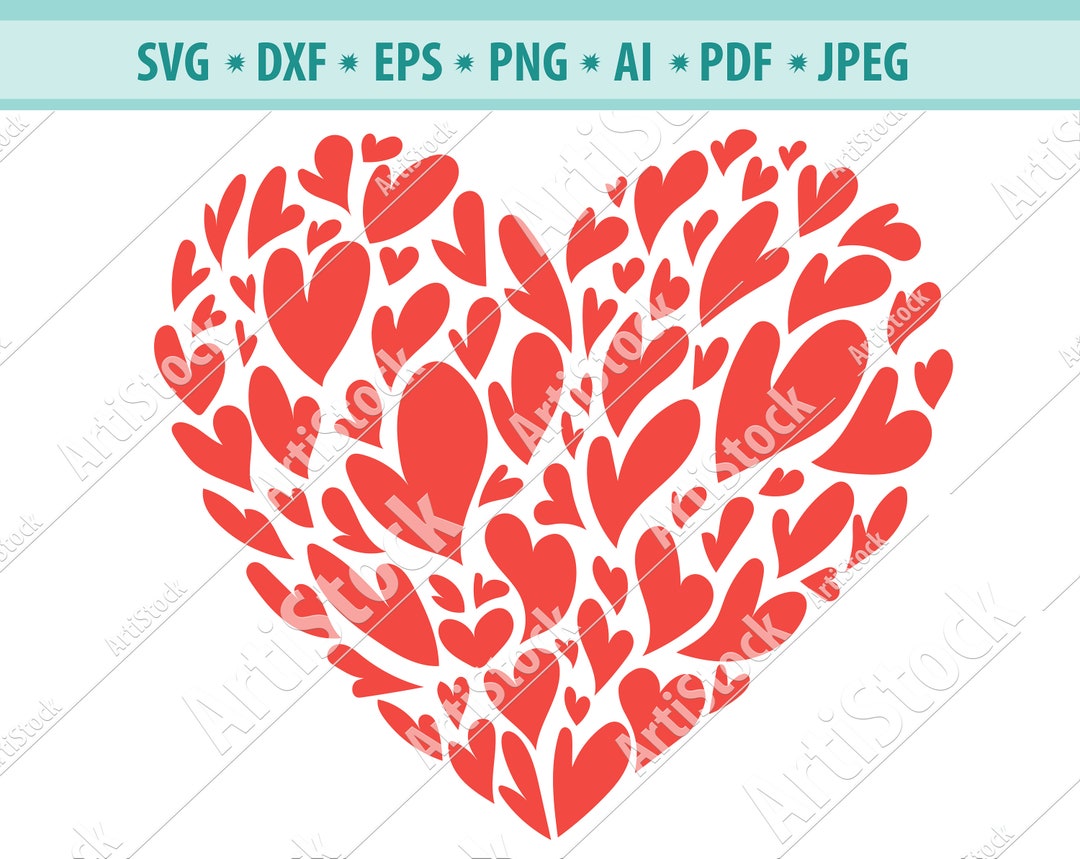 Heart Svg Heart Clipart Svg Heart Clipart Heart Digital Clipart for ...
