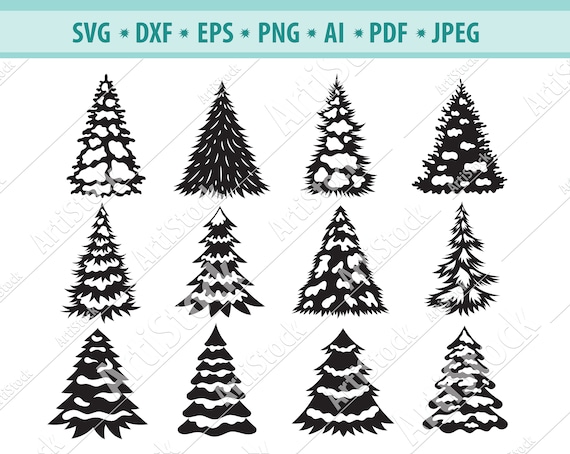 Christmas Tree Svg Christmas Svg Spruce Forest Svg Nature | Etsy