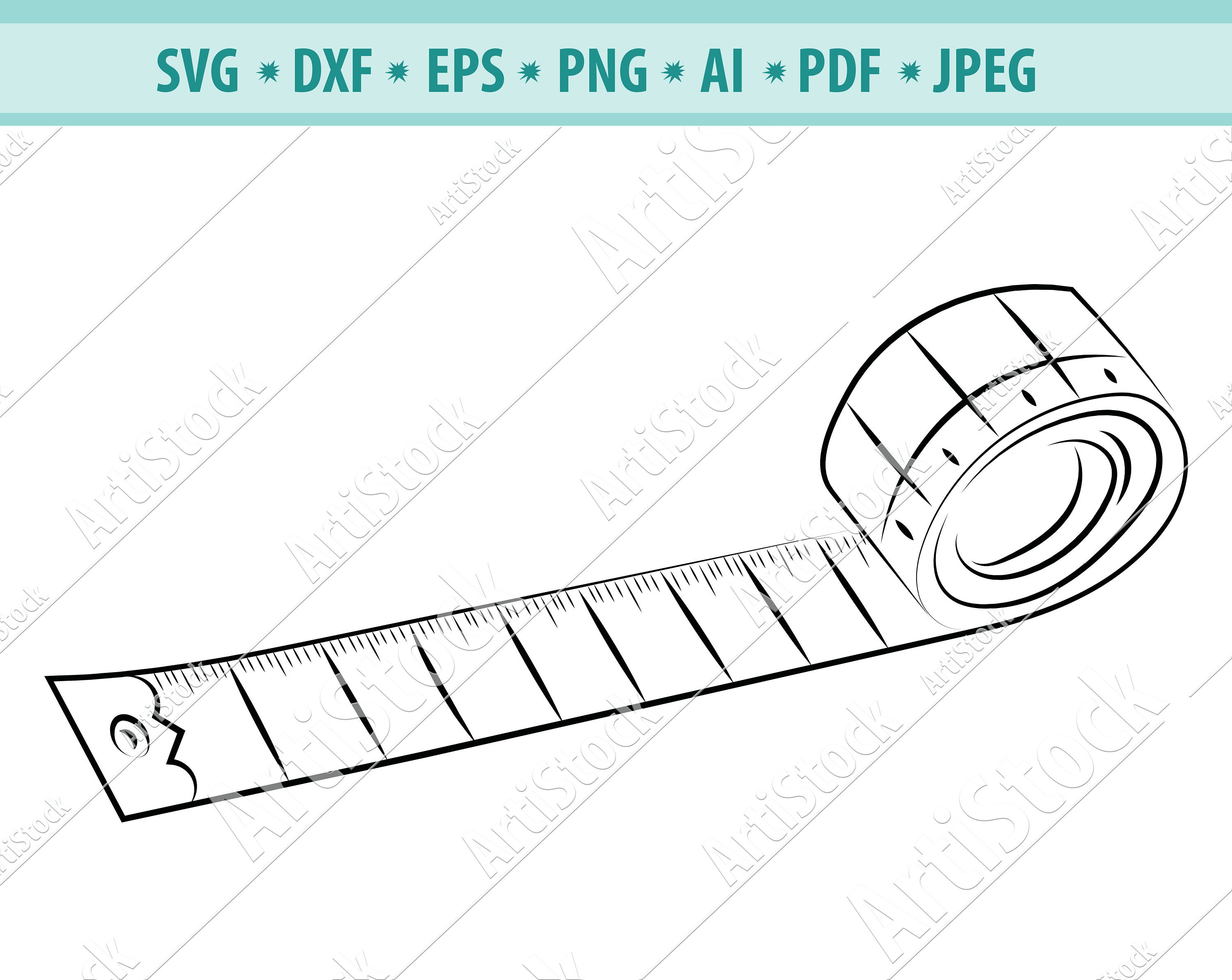 Tape Measure Svg Measuring Tape Sewing Tailor Svg Ruler Etsy