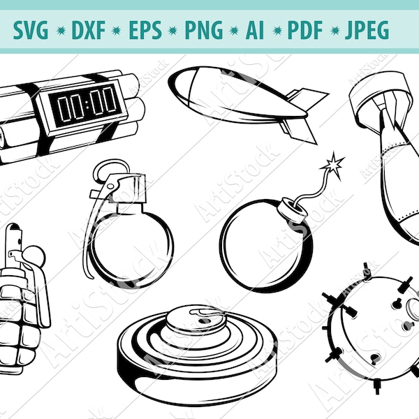 Bomb Svg - Etsy