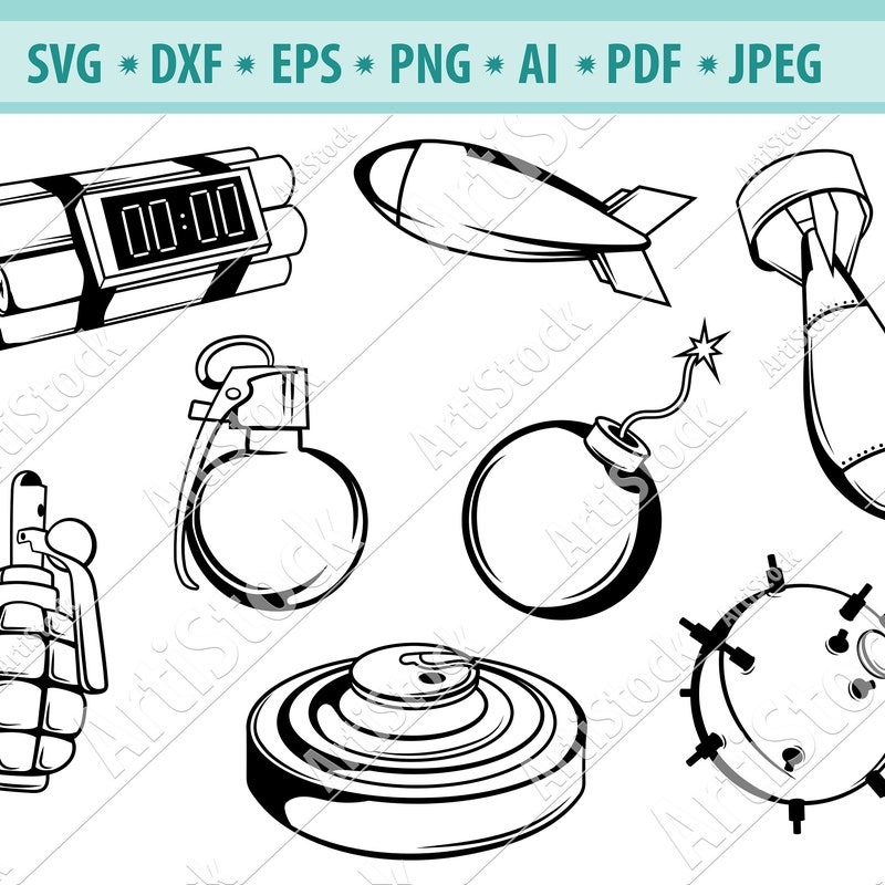 Bomb Svg - Etsy