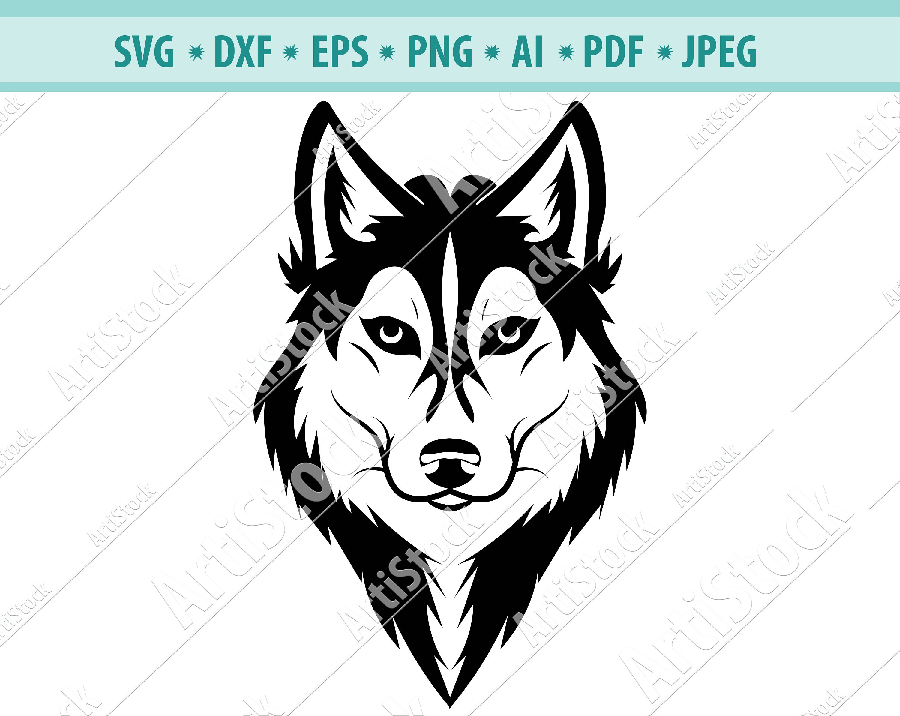Husky SVG Dog SVG Cut File Use With Silhouette Studio - Etsy Israel