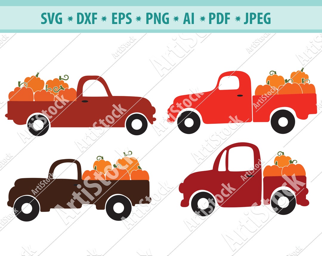 Pumpkin Svg, Truck Svg, Pumpkin Truck Svg, Fall Svg, Fall Truck Svg ...