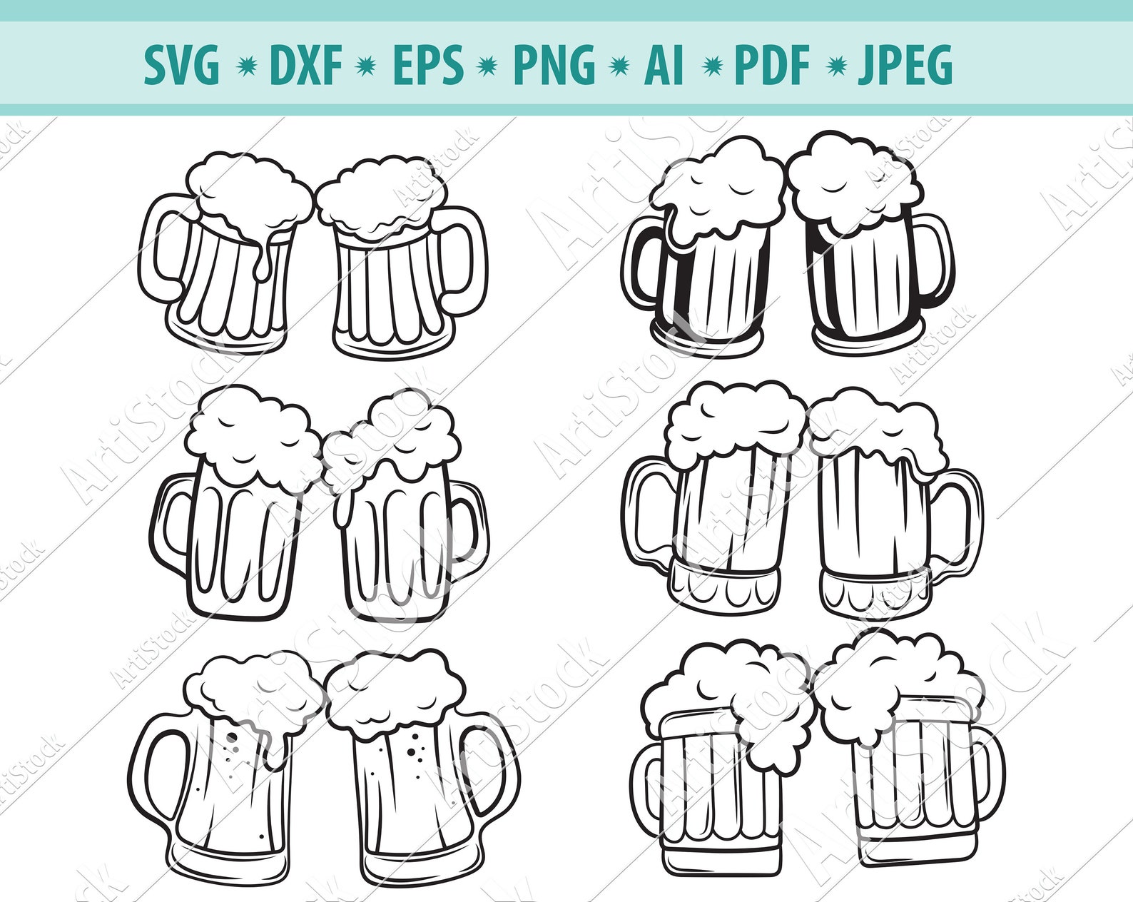 BEER SVG Alcohol Svg Beer Mug Svg Drinking Svg Drink Svg - Etsy