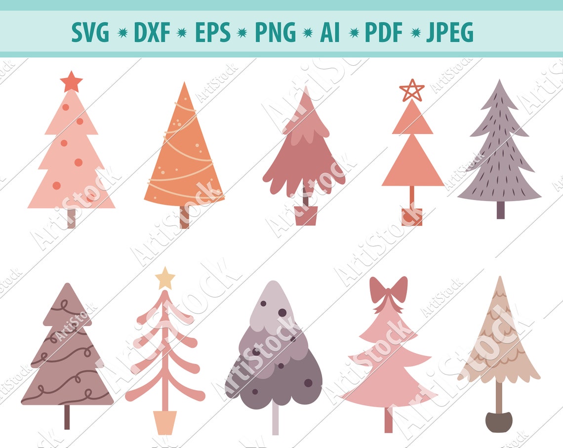 Christmas Tree Svg Christmas Tree Cut File Pine Tree Svg - Etsy