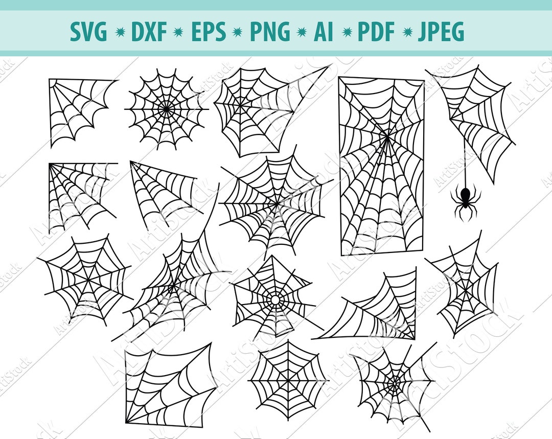 Spider Web Png, Spider Web Files for Cameo, Spider Cricut Cut Files ...