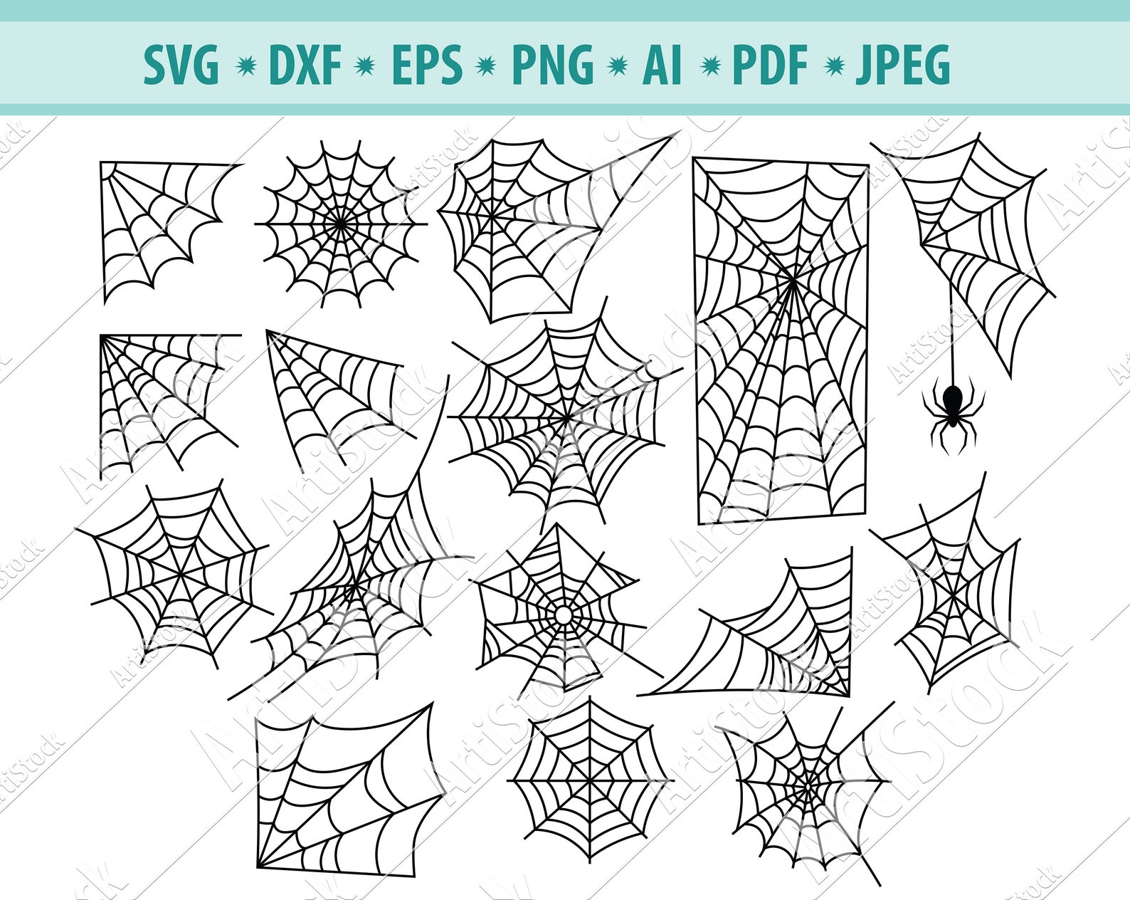 Spider Web Png Spider Web Files for Cameo Spider Cricut Cut - Etsy