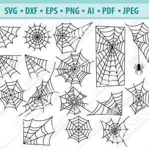 Spider Web Png Spider Web Files for Cameo Spider Cricut Cut - Etsy