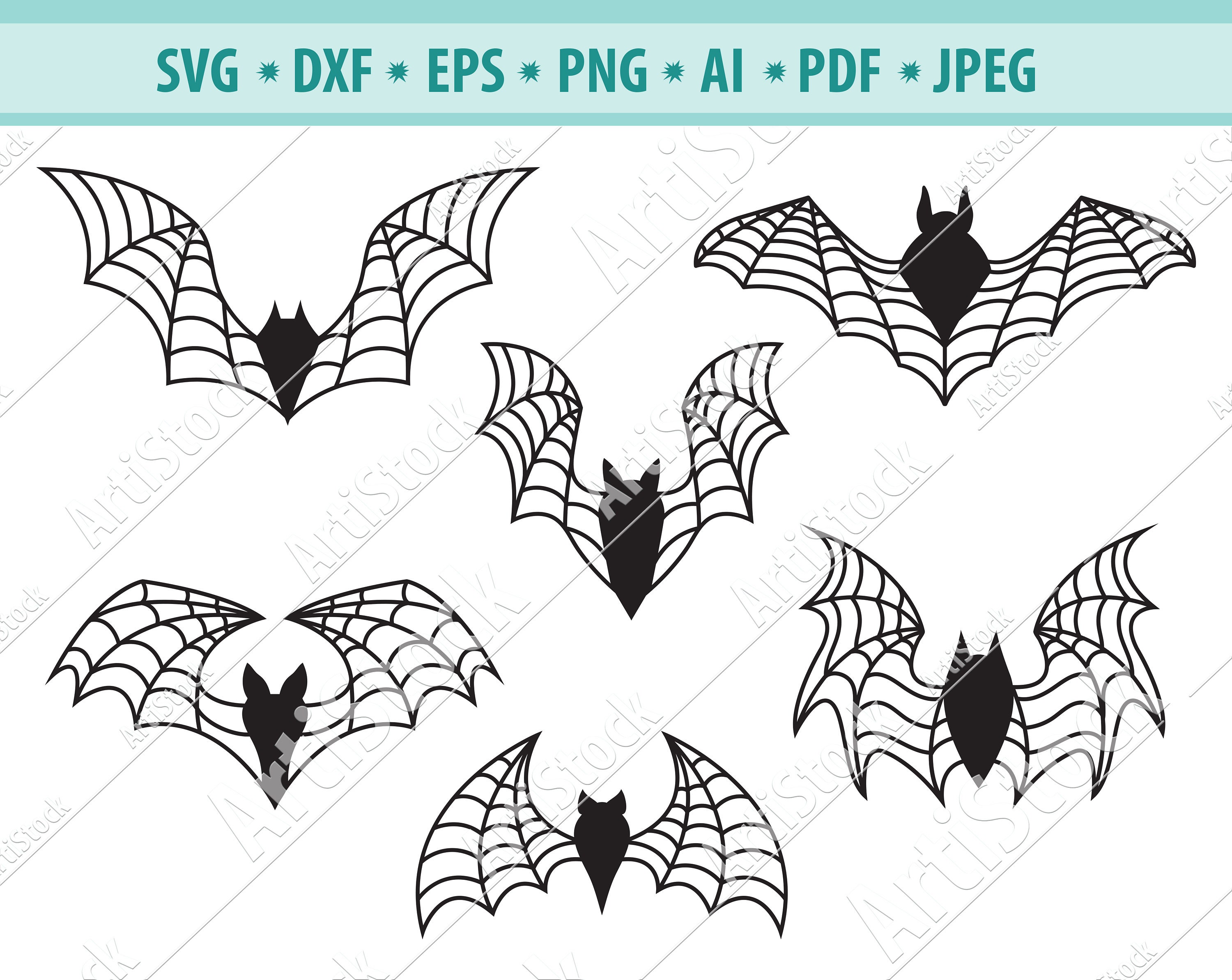 Bat SVG File Spider Bat Svg Halloween Bat SVG Bat Cut - Etsy