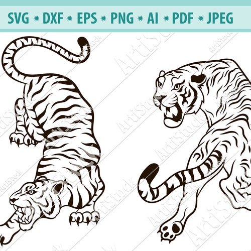 Papercraft Craft Supplies & Tools Tiger Face for Silhouette DXF space ...