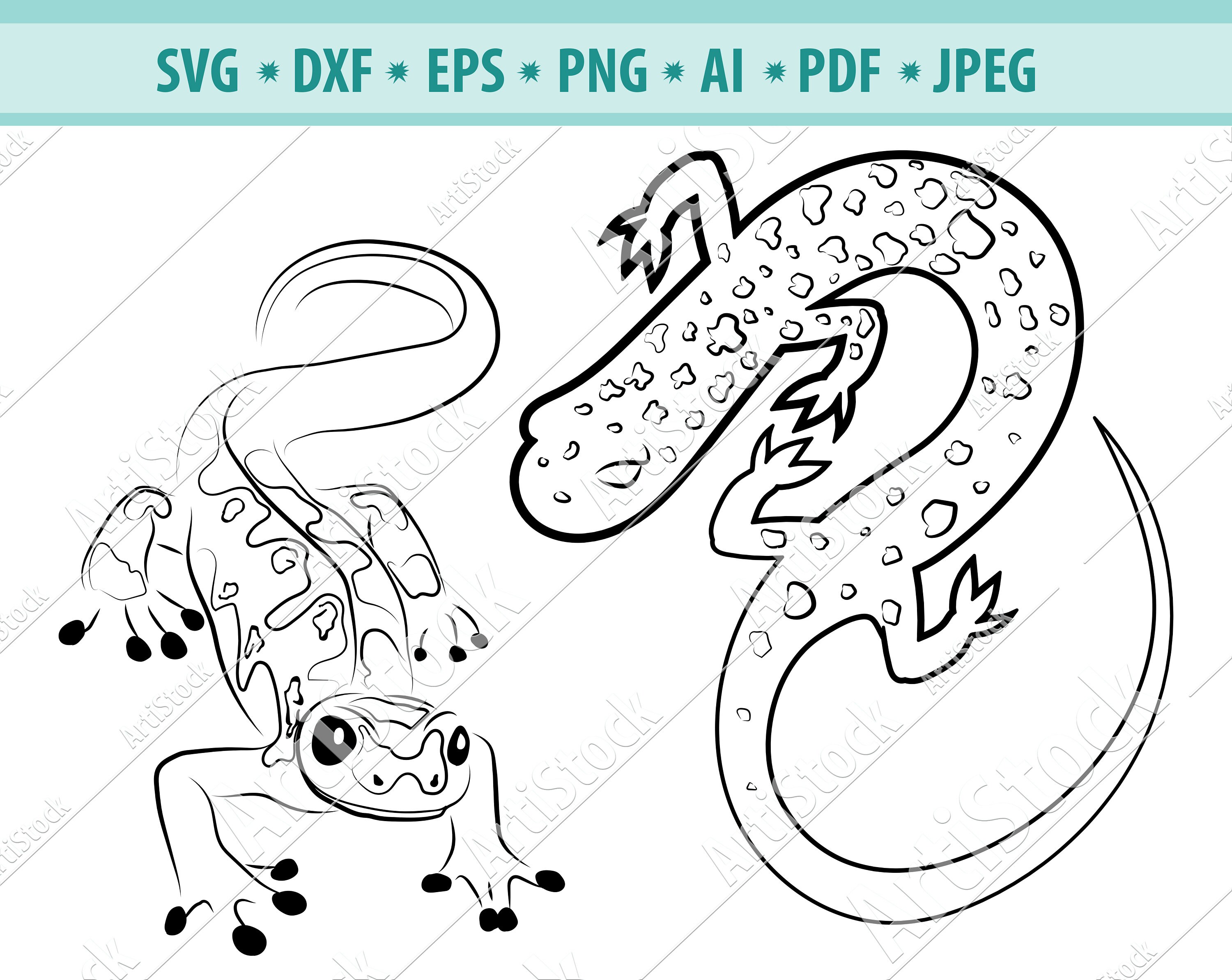 Lizard SVG Bundle, Lizard SVG, Lizard Clipart, Lizard Cut Files for ...