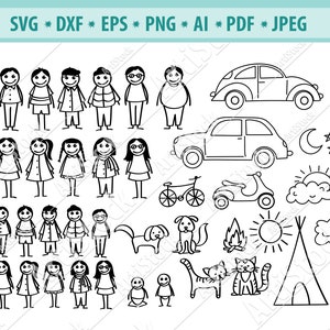 Stick Family Svg Bundle Stick Family Cut Files Stick Family - Etsy