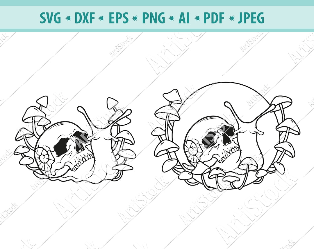 Snails SVG File Slugs SVG Death Snail Svg Gothic Slugs SVG - Etsy