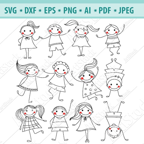 Stick Figures Svg Bundle Stick Figures Svg Png Dxf Eps - Etsy