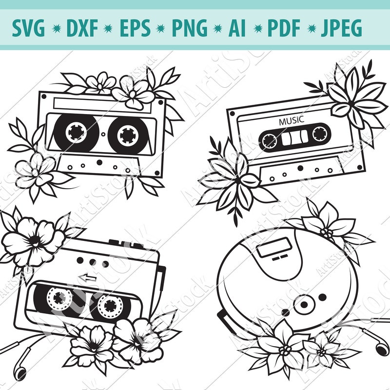 Music Player Svg - Etsy