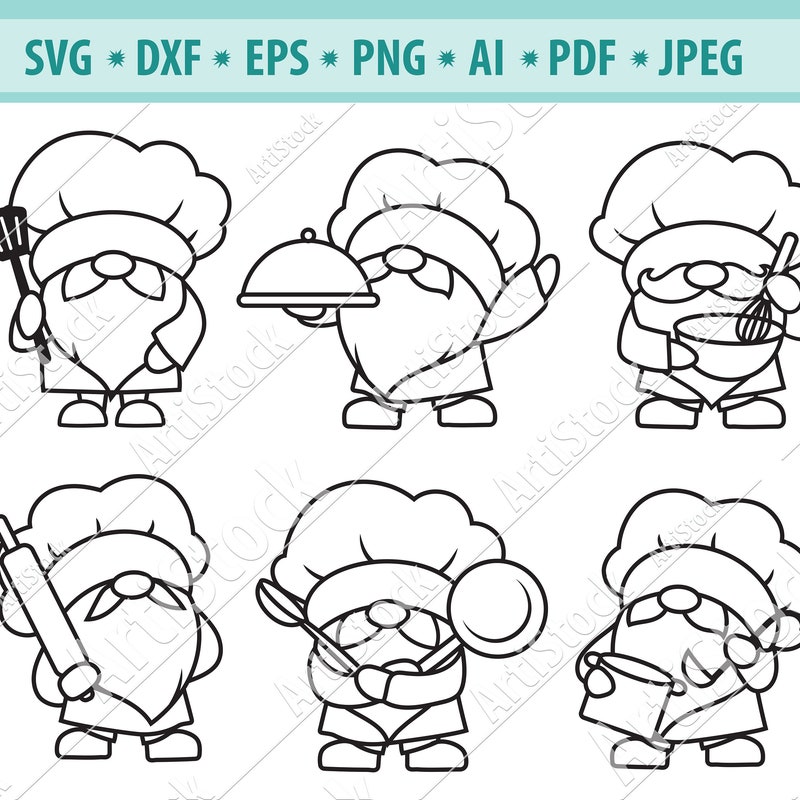 Chef Gnomes - Etsy