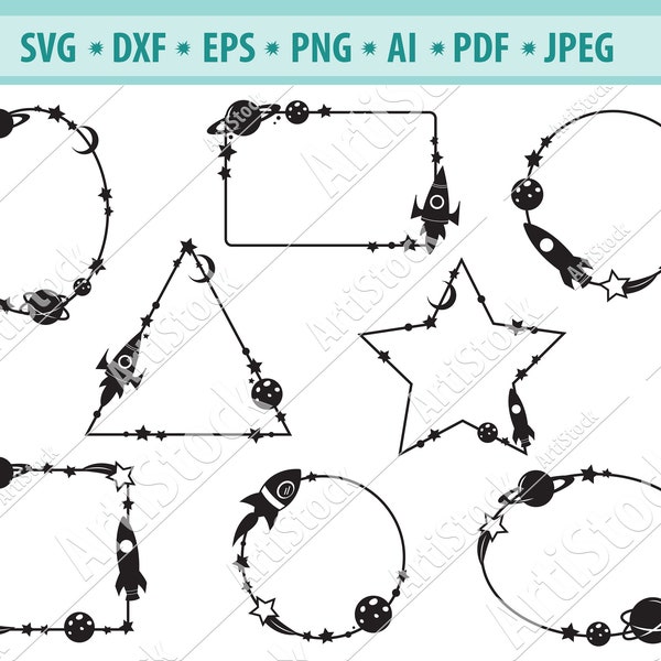Circle Frame Svg - Etsy