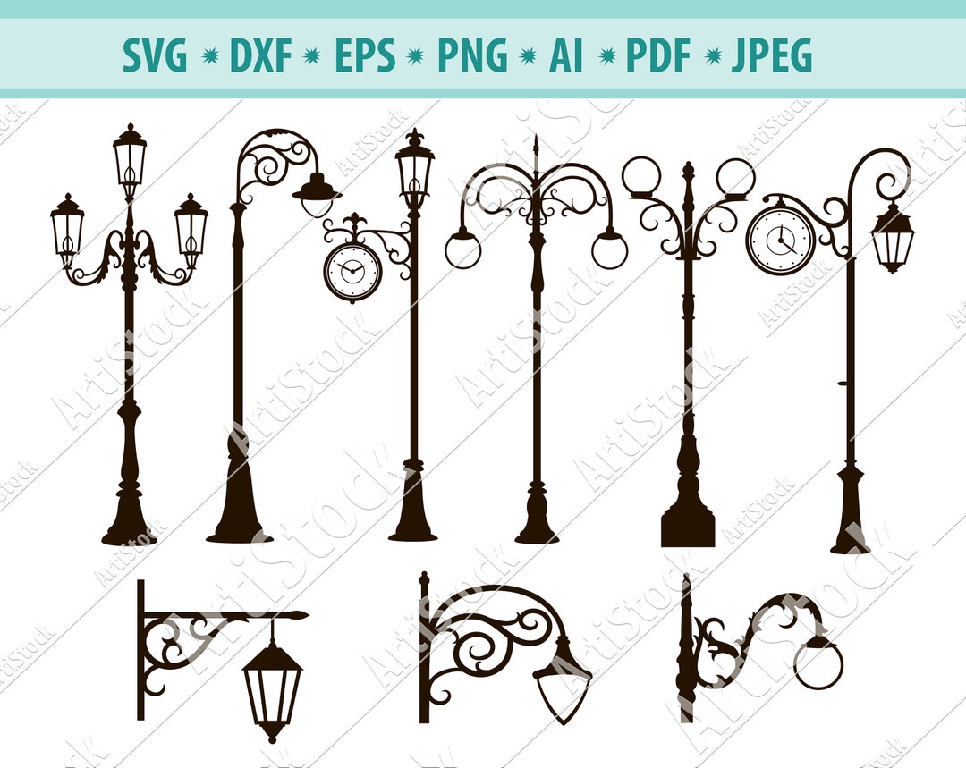 Street Lamp Svg, Lantern Svg, Street Light Svg, Night Lamp Svg, Lamp ...
