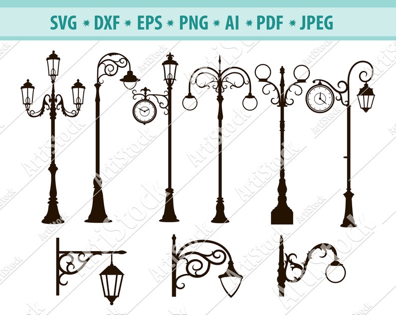 Street Lamp Svg Lantern Svg Street Light Svg Night Lamp - Etsy