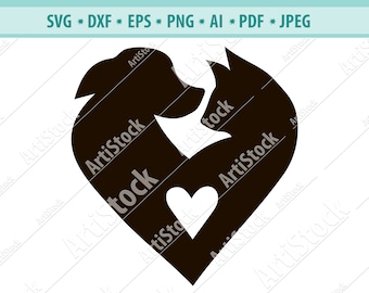 Cat & Dog SVG DXF PNG Cricut Silhouette Cut Files, Paw Medical Pet ...
